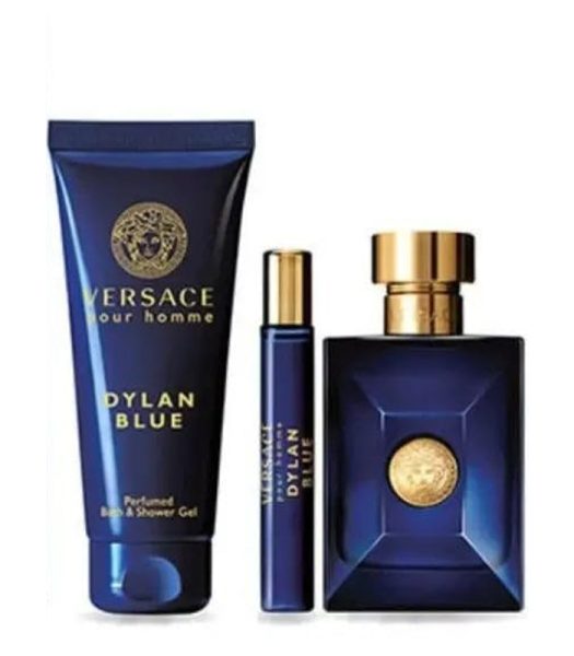Versace Dylan Blue Pour Homme EDT 100ml +Perfumed Bath & Shower Gel ...